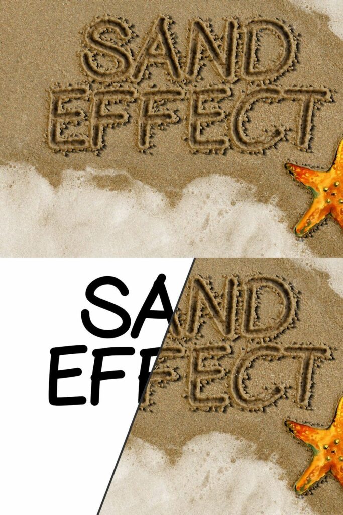 Sand Writing Photoshop Action – MasterBundles