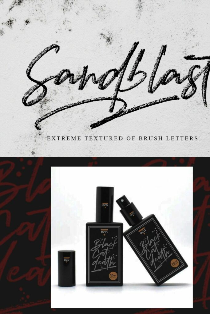 Sandblast Extreme Texture Brush Font – MasterBundles