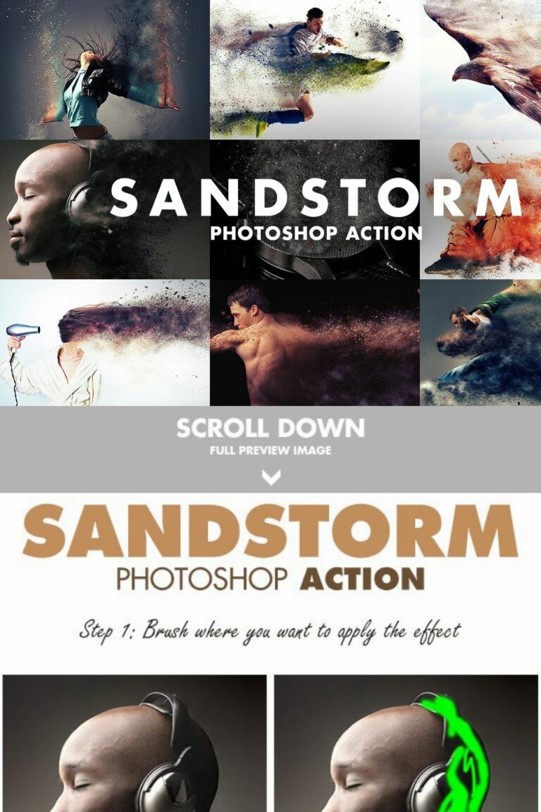 Sandstorm Photoshop Action – MasterBundles