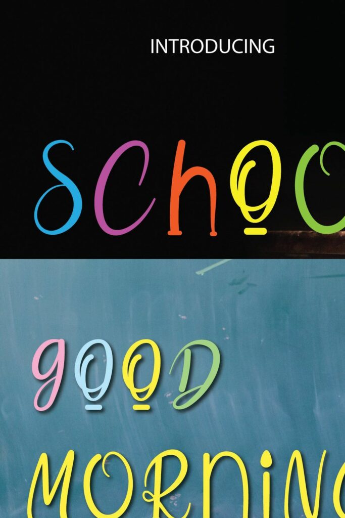 School Cartoon Bold Fonts – MasterBundles