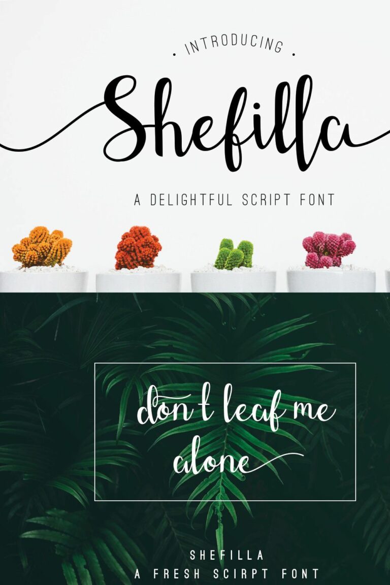 Shefilla - Script Font – MasterBundles