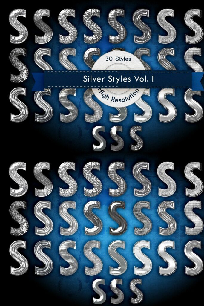 Silver Photoshop Layer Styles – MasterBundles