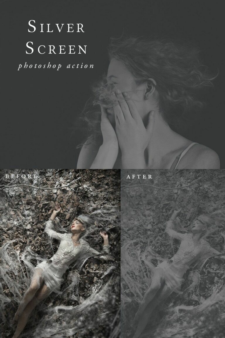 Silver Screen Photoshop Action – MasterBundles