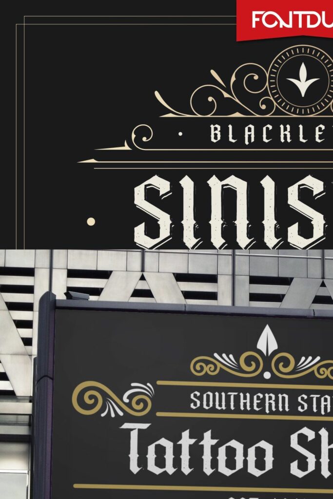 Sinister Font Family – MasterBundles