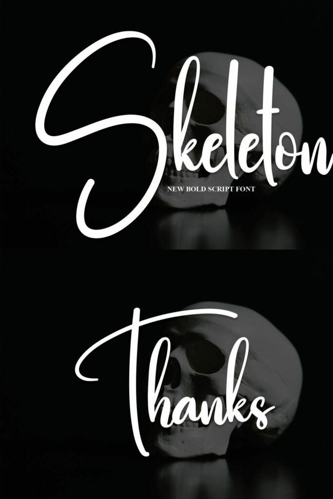Skeleton | Script Font – MasterBundles