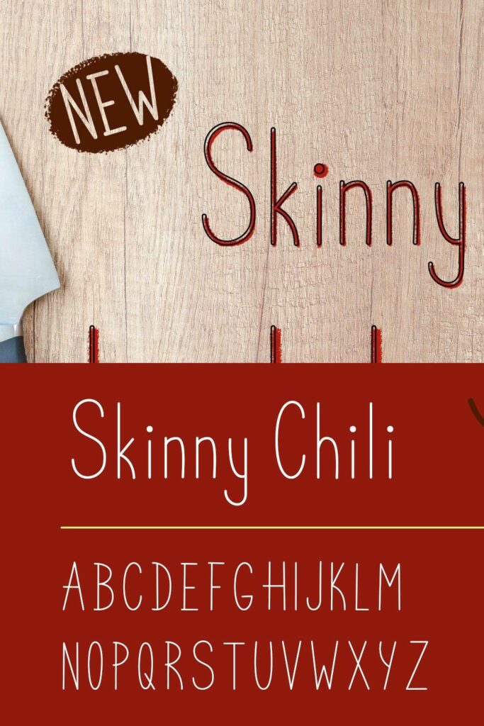 Skinny Chili font – MasterBundles