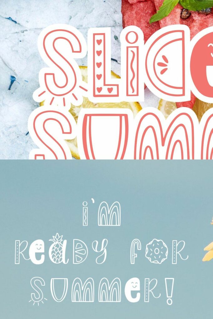 Slice of Summer, Doodle Font – MasterBundles