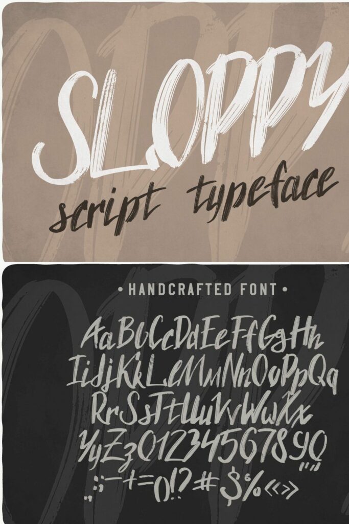 Sloppy Handcrafted Font – MasterBundles