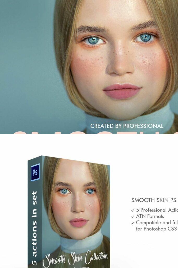 Smooth Skin Photoshop Actions – MasterBundles