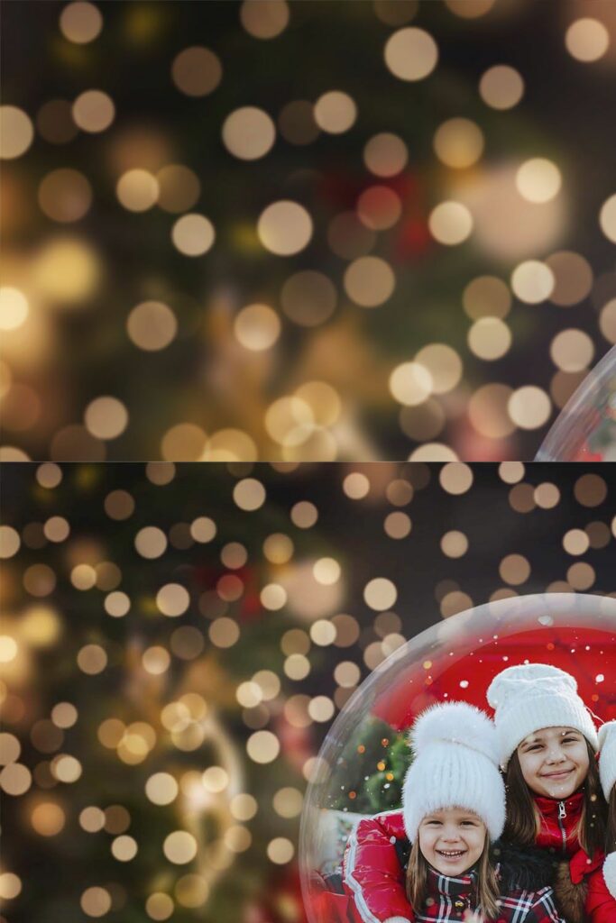Snow Globe Digital Backdrop PNG – MasterBundles