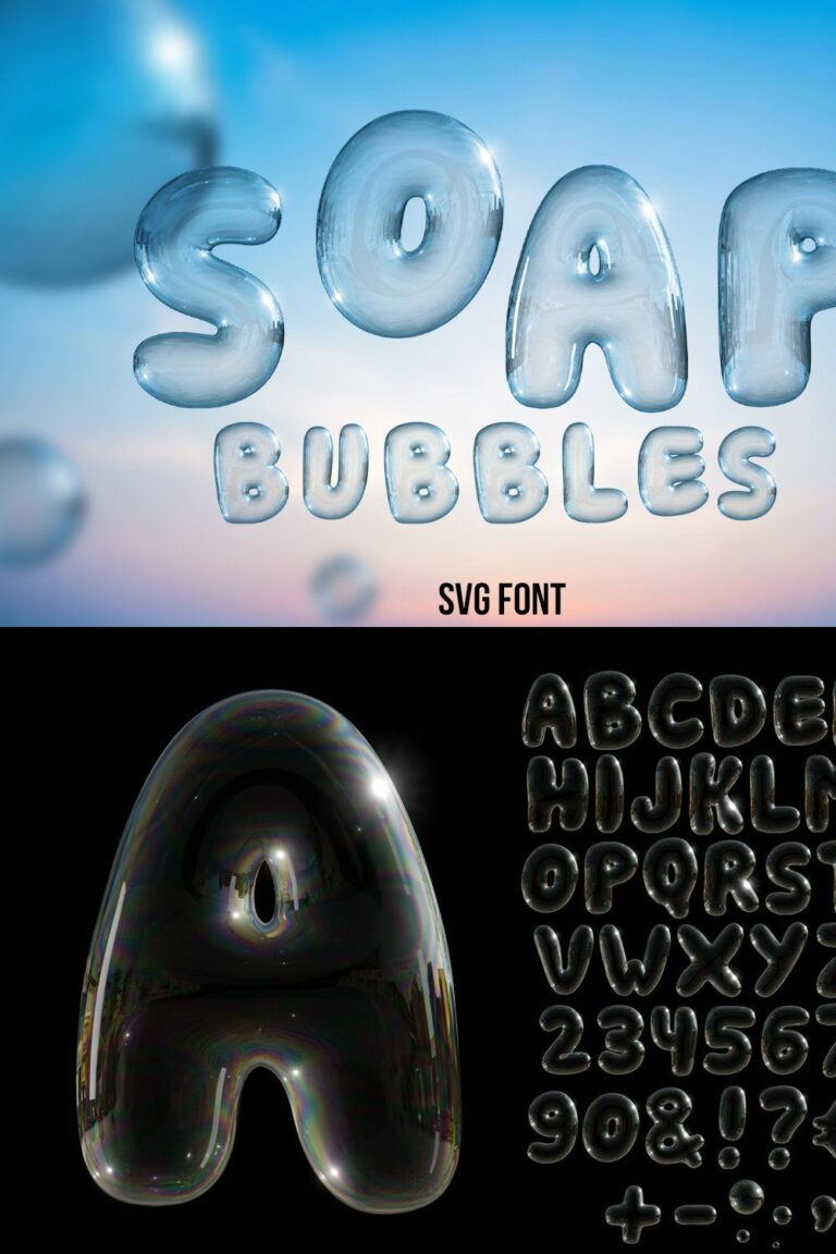 Soap Bubbles Font – MasterBundles