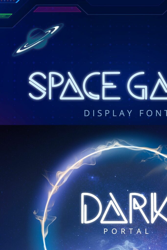 Space Game - Display Font – MasterBundles