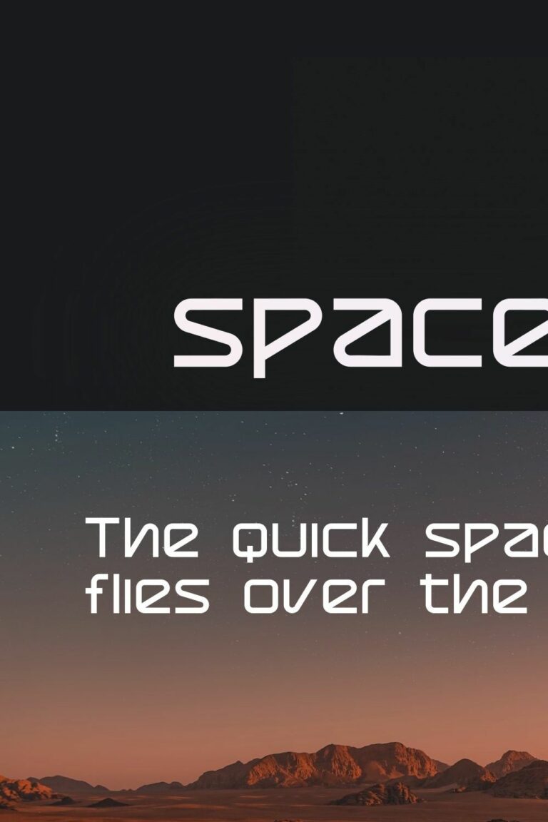 Spaceship Font – MasterBundles
