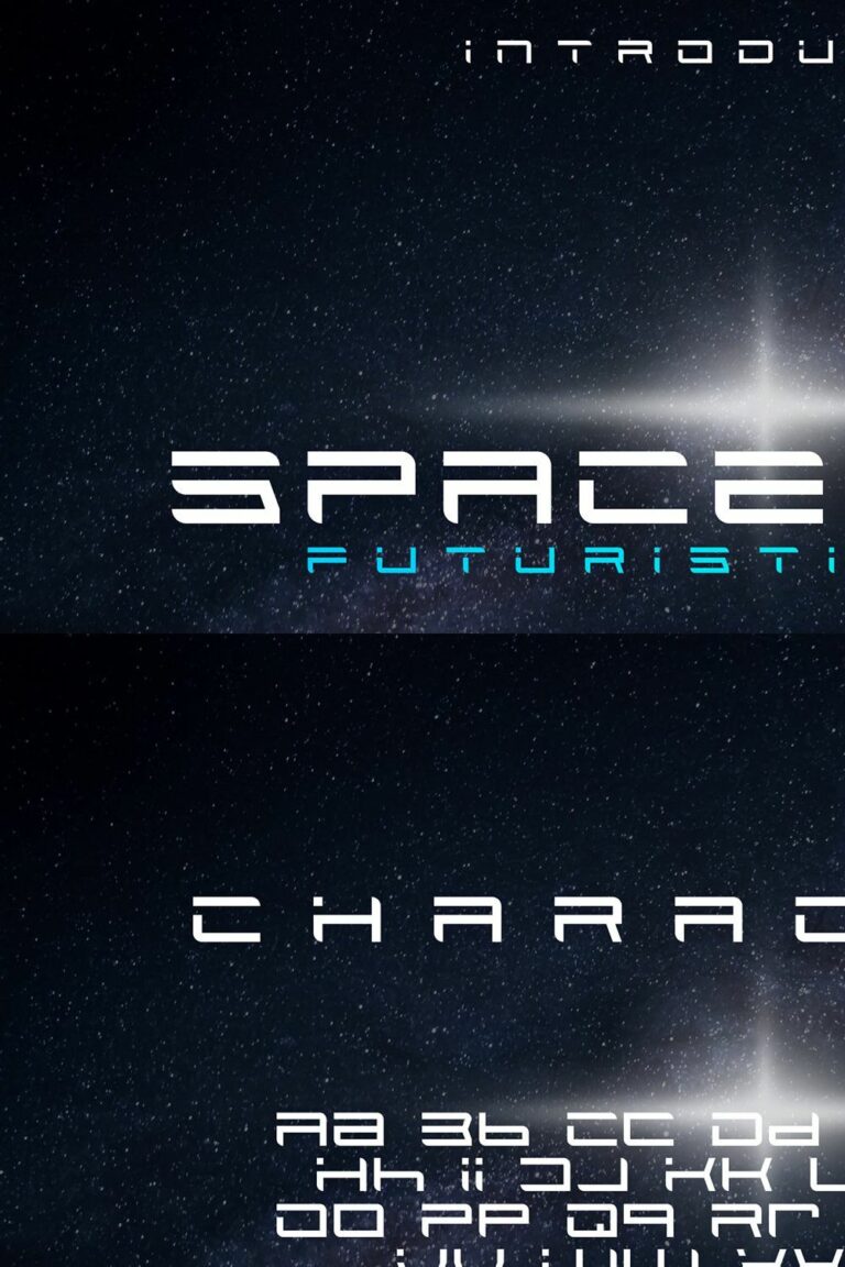 Spacestar - Futuristic Font – MasterBundles