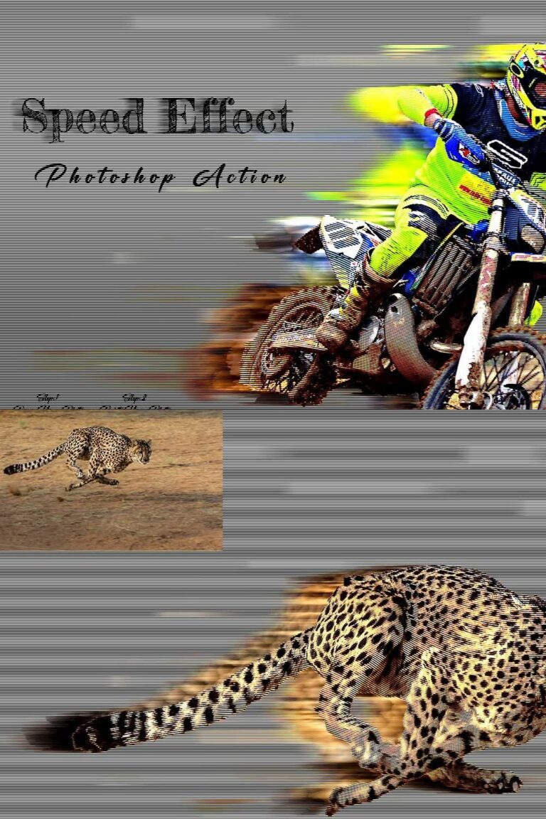 Speed Effect Photoshop Action – MasterBundles