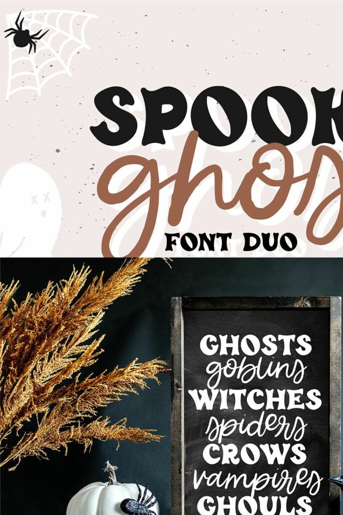 Spooky Ghost Halloween Font Duo – MasterBundles