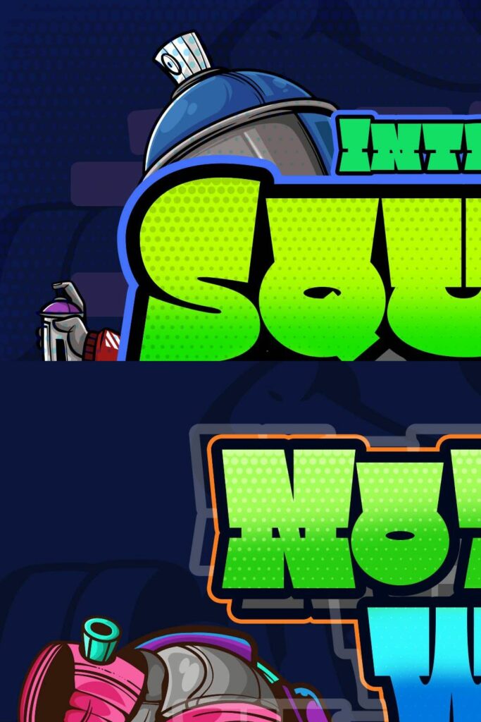 Square Spray Graffiti Font – MasterBundles