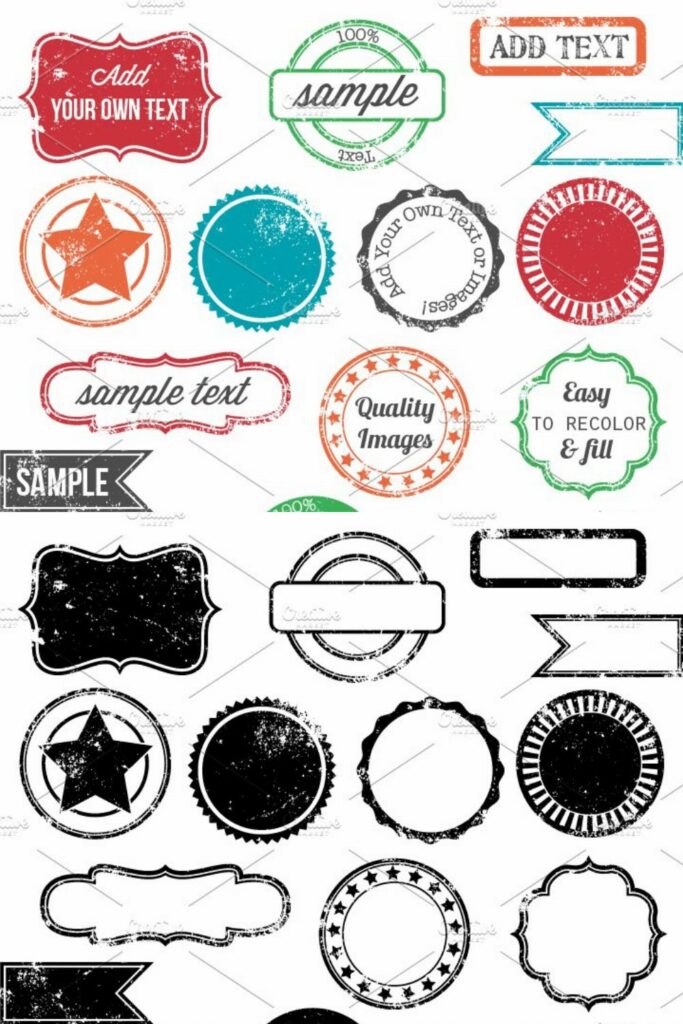 Stamps & Postage Photoshop Brushes – MasterBundles