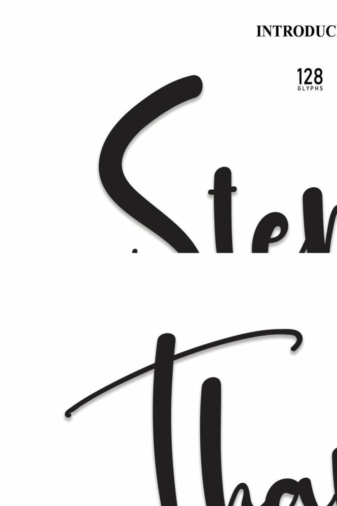 Stencil | Script Font – MasterBundles