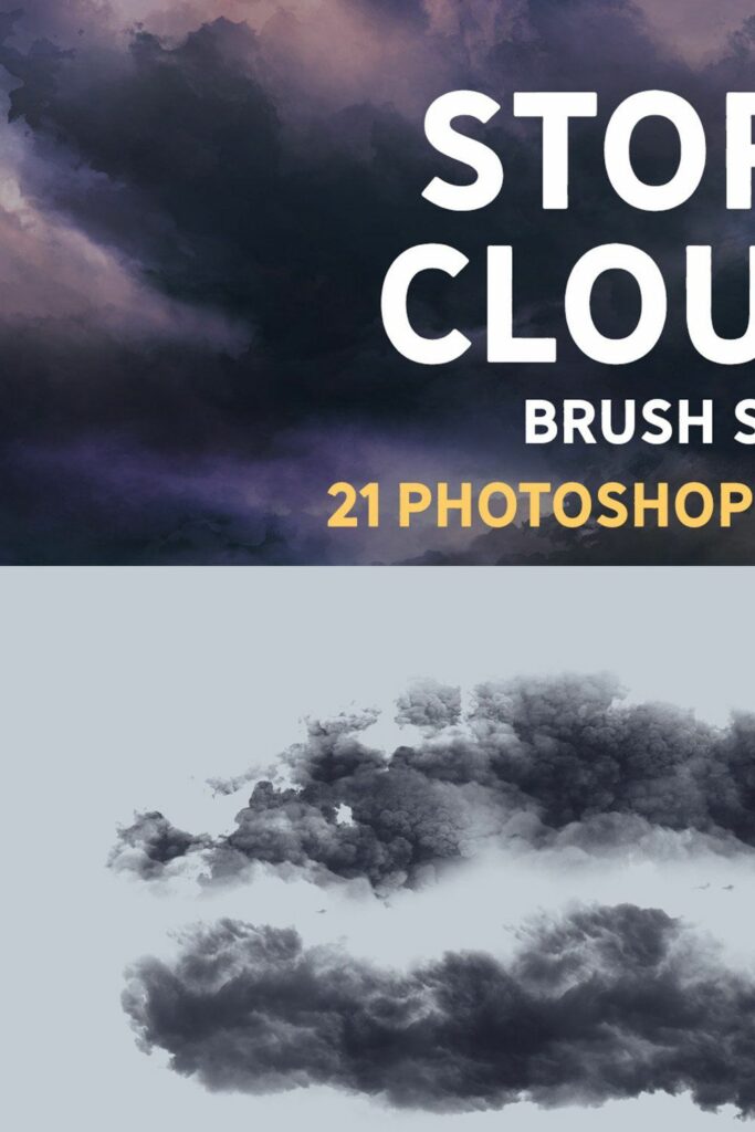Storm clouds brush set – MasterBundles