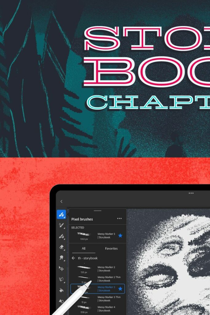Storybook Ch. 1 Photoshop Brushes – MasterBundles