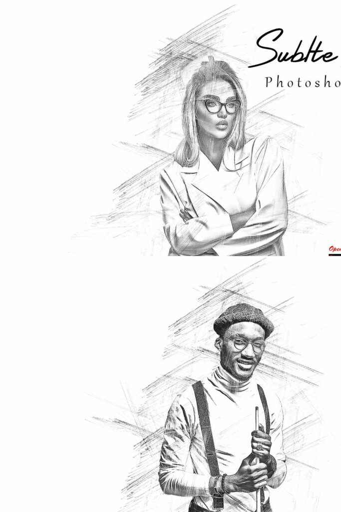 Subtle Sketch Photoshop Action – MasterBundles
