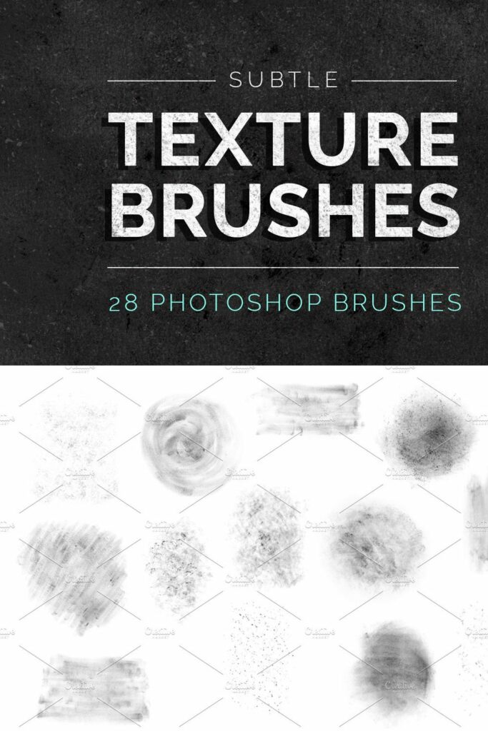 Subtle texture Photoshop brushes – MasterBundles