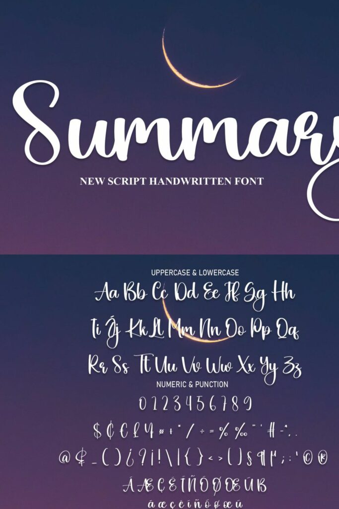 Summary | Script Font – MasterBundles
