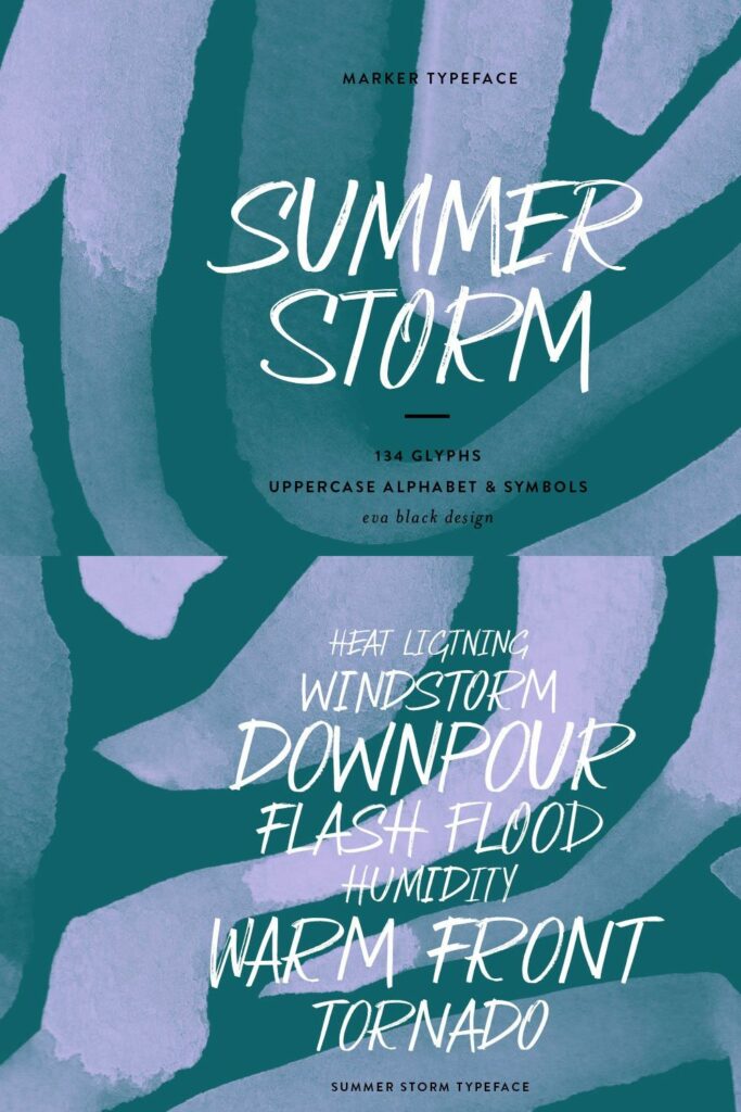 Summer Storm Marker Font – MasterBundles