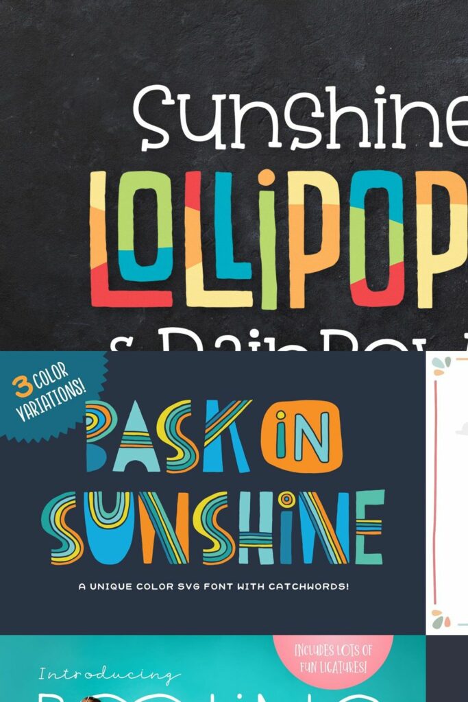 Sunshine & Lollipops Font Bundle – MasterBundles