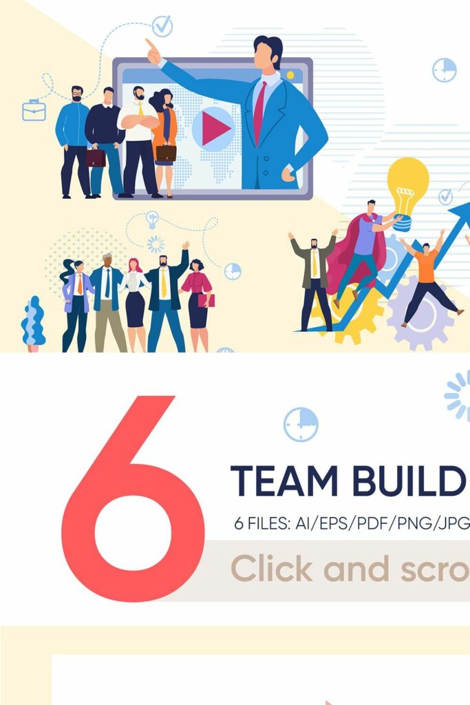 Team Building Vector Scene – MasterBundles