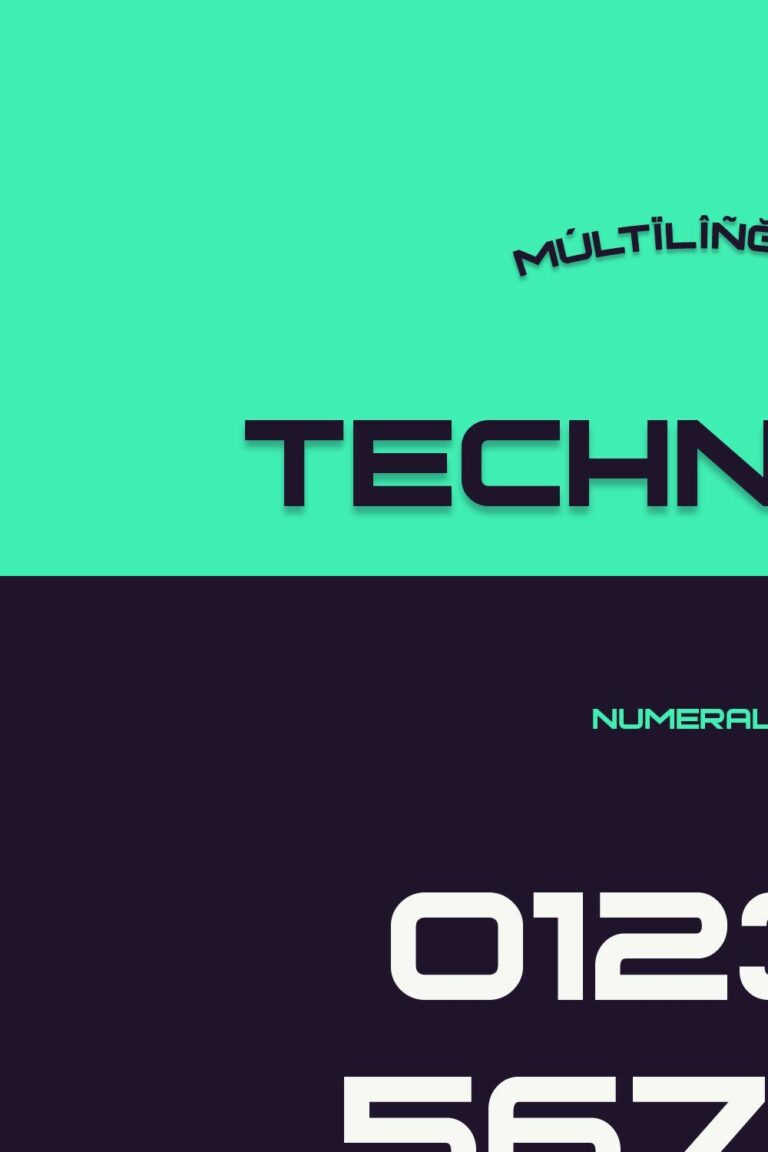 Technoise Font – MasterBundles