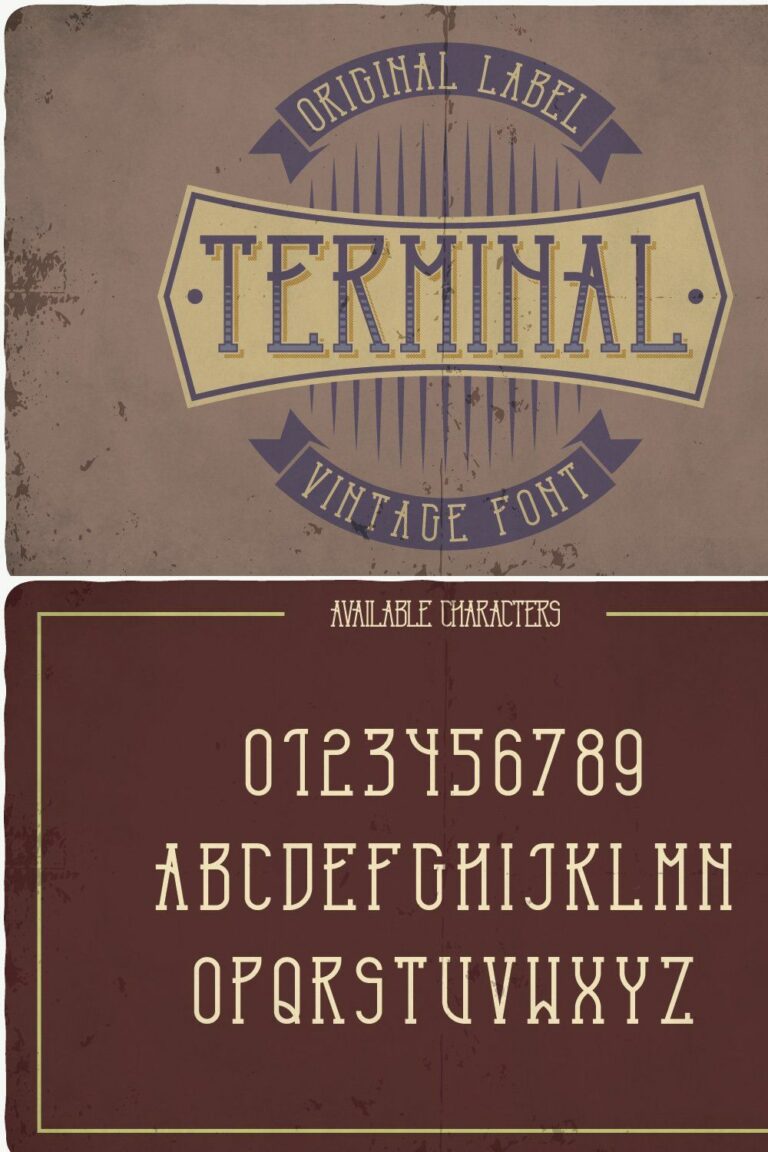 Terminal typeface – MasterBundles