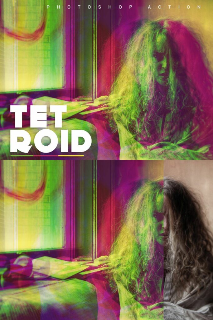 Tetroid Photoshop Action – MasterBundles