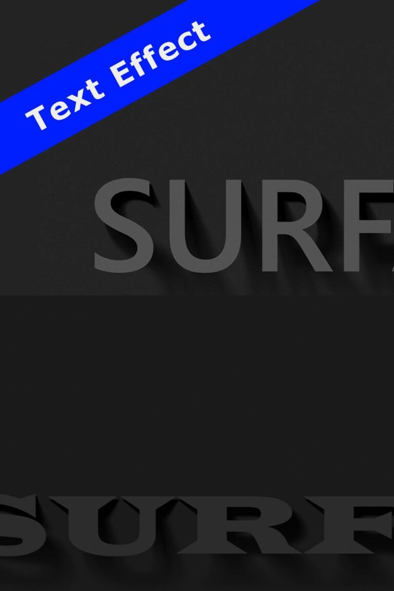 Text Effect With Oblique Shadow – MasterBundles