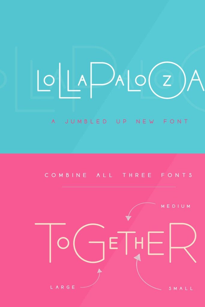 The Lollapalooza Font Trio – MasterBundles