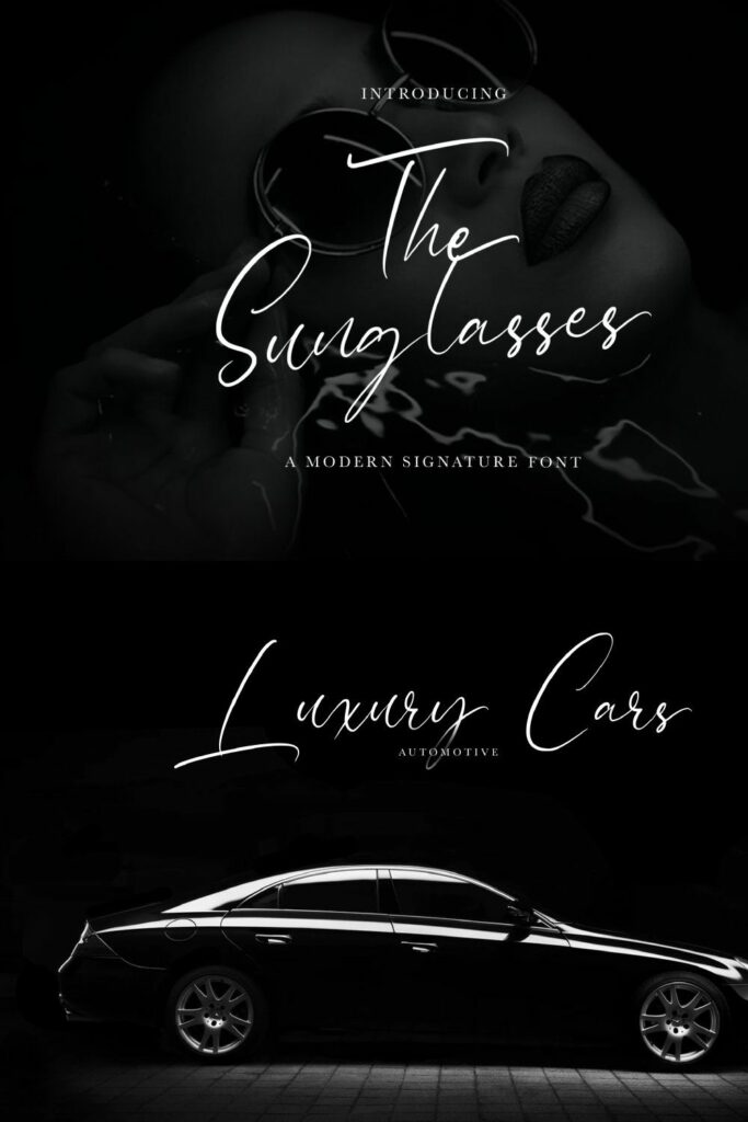 The Sunglasses - Signature Font – MasterBundles