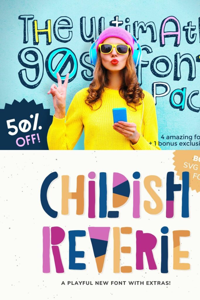 The Ultimate 90s Font Pack – MasterBundles