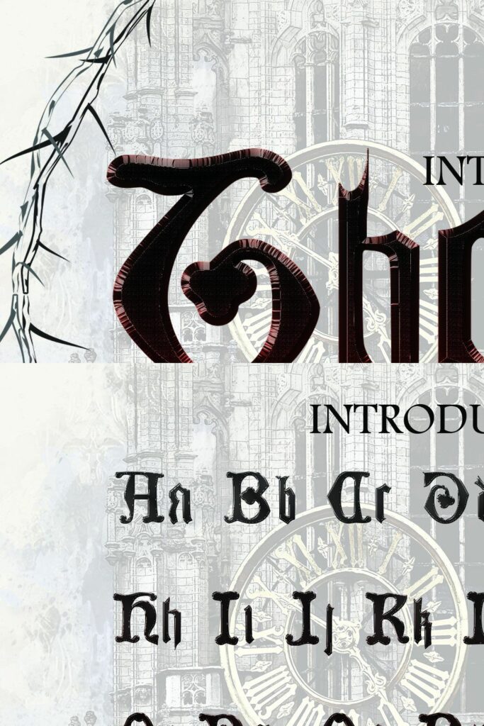 THORN, a Blackletter Typeface – MasterBundles