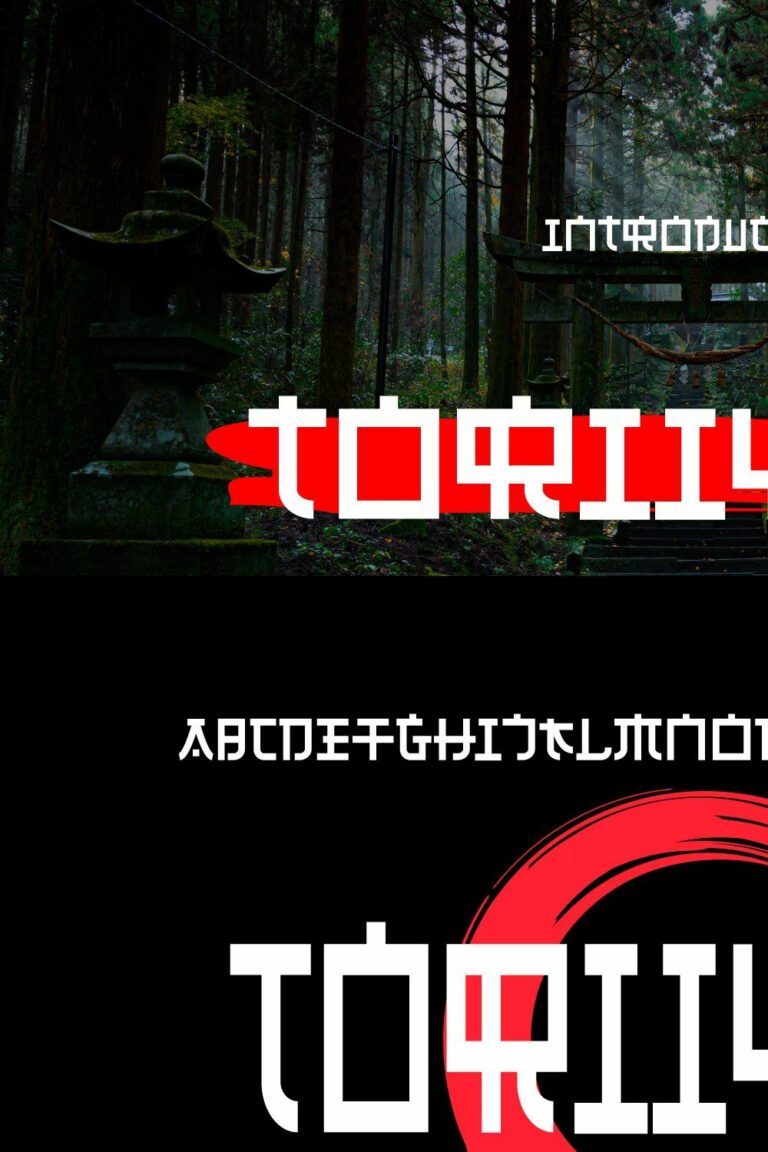 Toriiyama - Japanese Style Font – MasterBundles