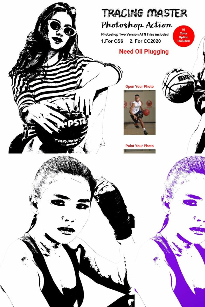 Tracing Master Photoshop Action – MasterBundles