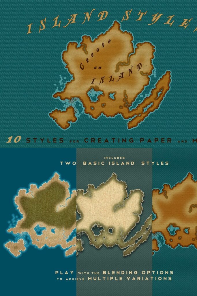 Treasure Map Styles with Extras – MasterBundles