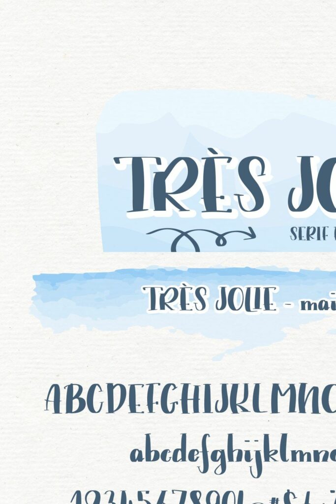 Très Jolie - Serif Font with Doodles – MasterBundles