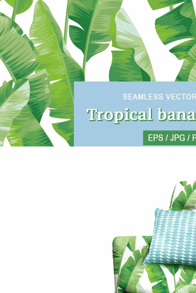 Tropical banana leaves pattern. – MasterBundles