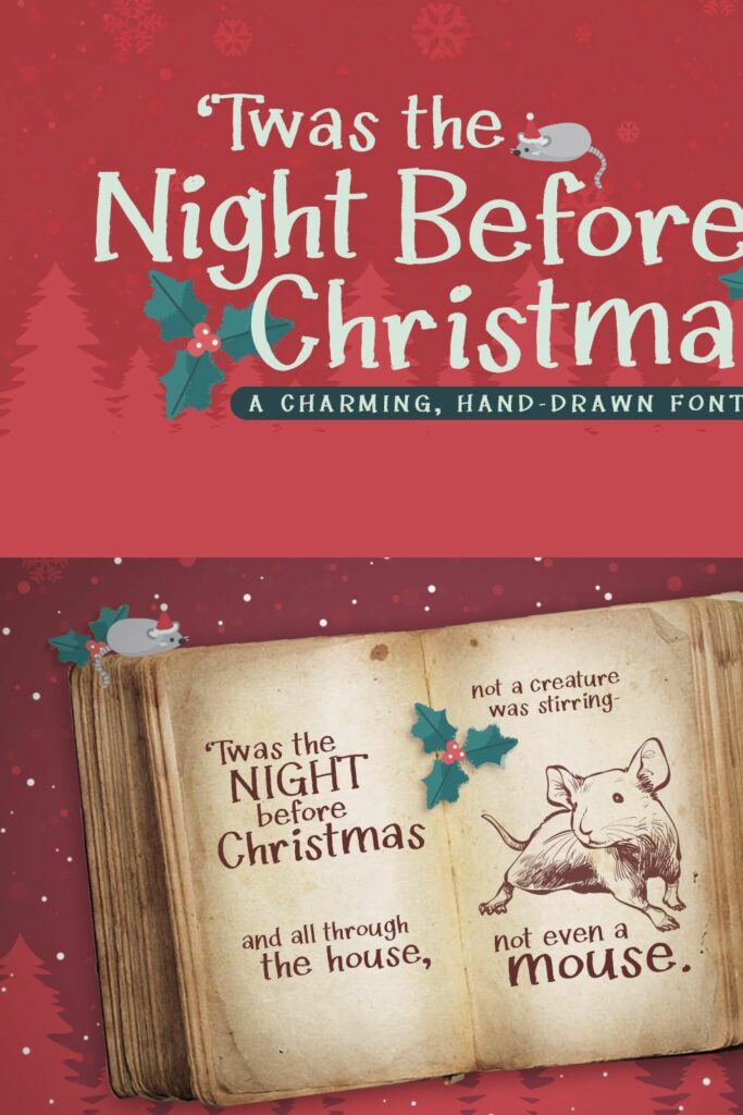 Twas the Night Before Christmas Font – MasterBundles