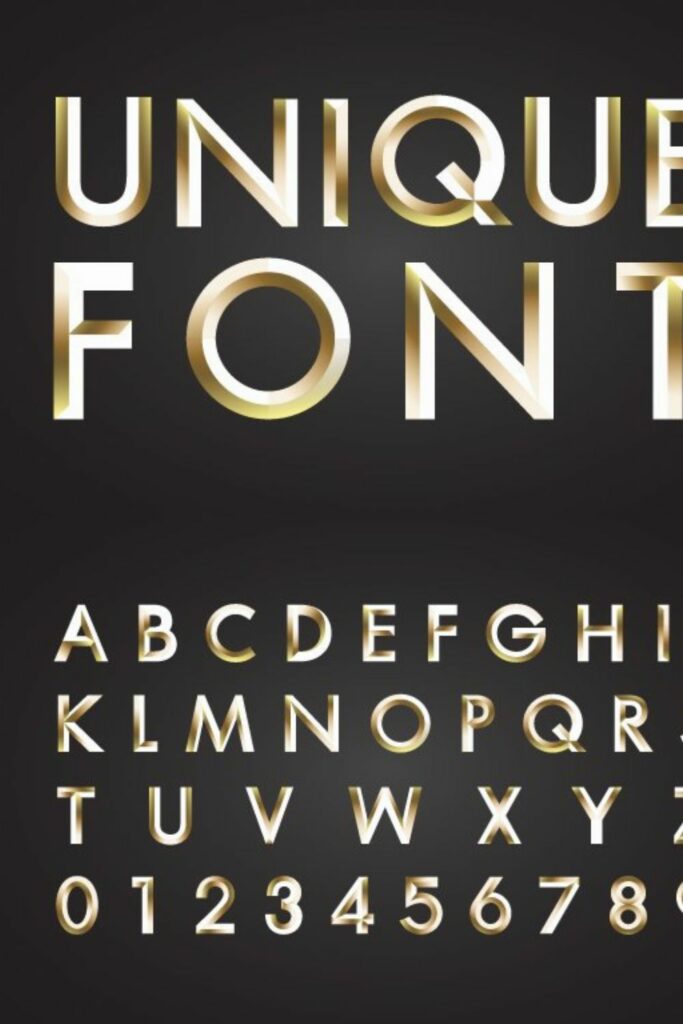 Unique letters and numbers – MasterBundles