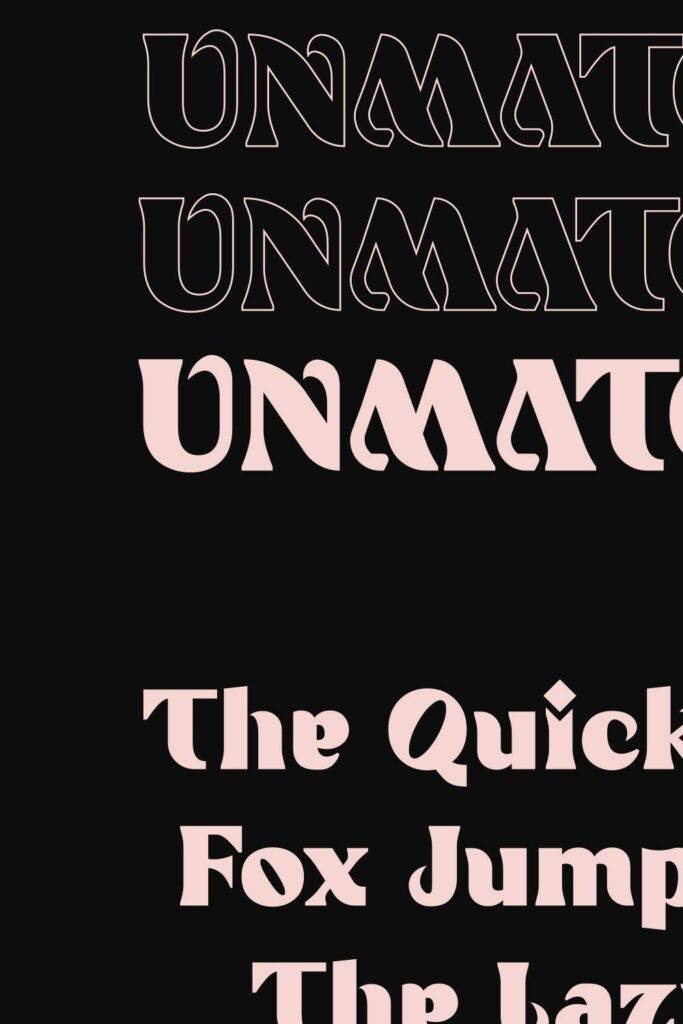 Unmatched - Stylish Display Font – MasterBundles