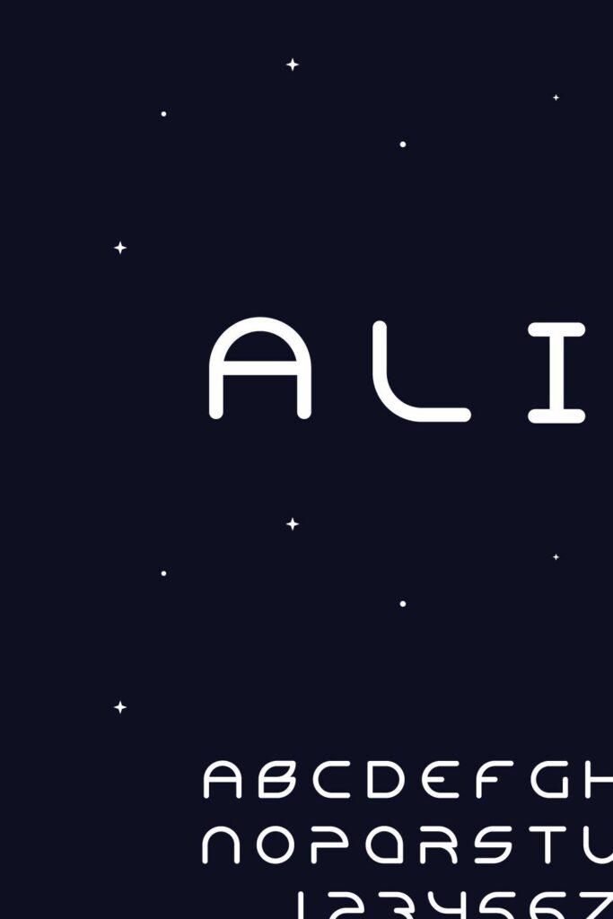 Vector Font. Alien – MasterBundles