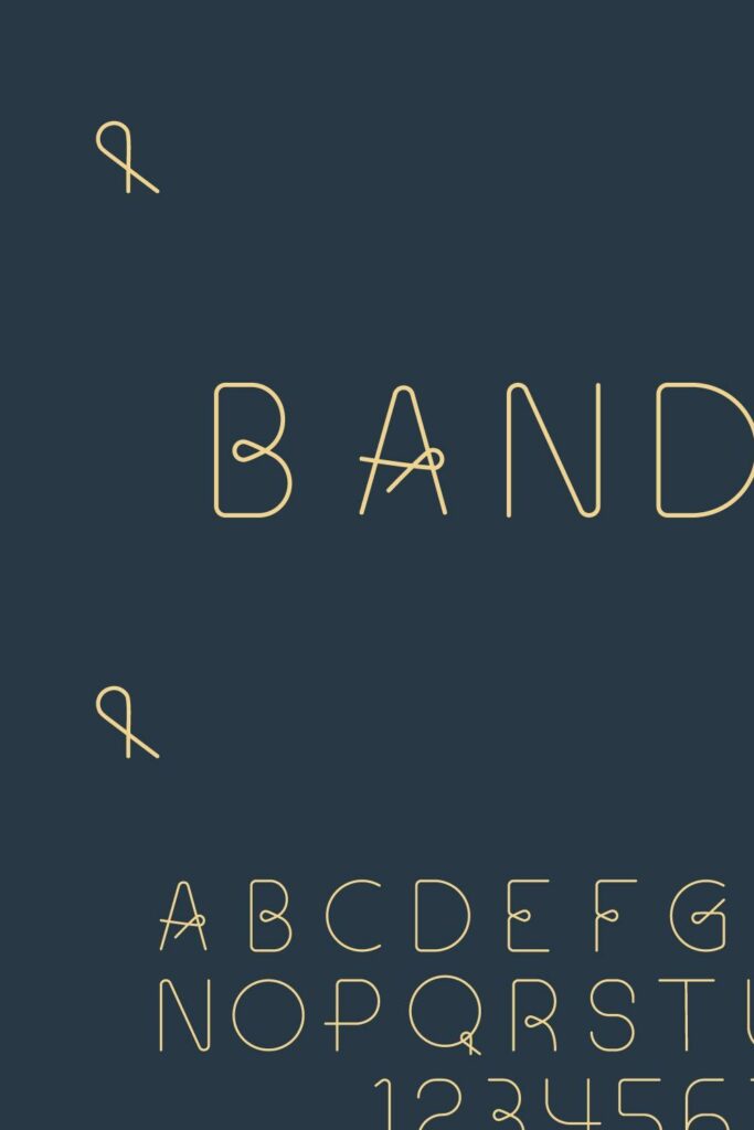 Vector Font. Bandage – MasterBundles