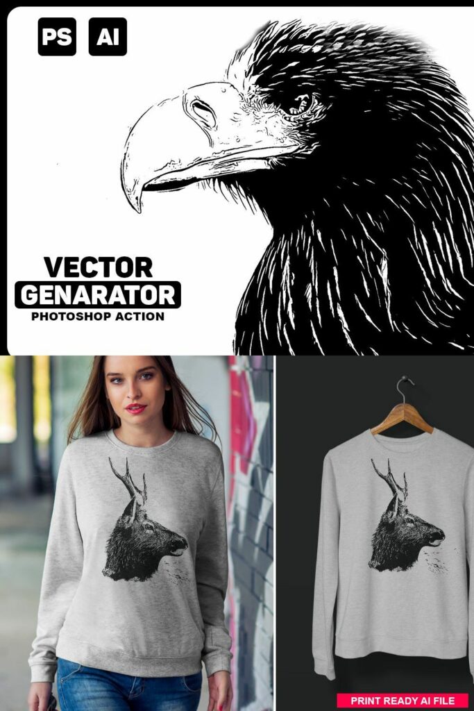 Vector Genarator Photoshop Action – MasterBundles